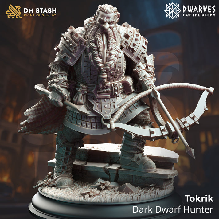 Tokrik - Dark Dwarf Hunter - 32mm – Daves Adventure Gear